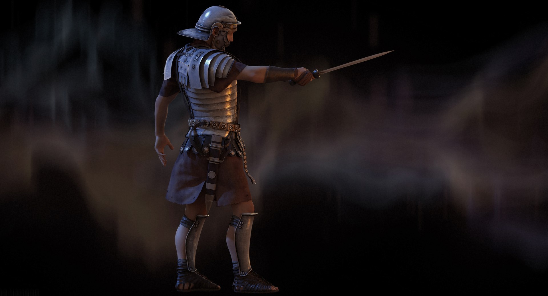 3d Model Realistic Roman Soldier