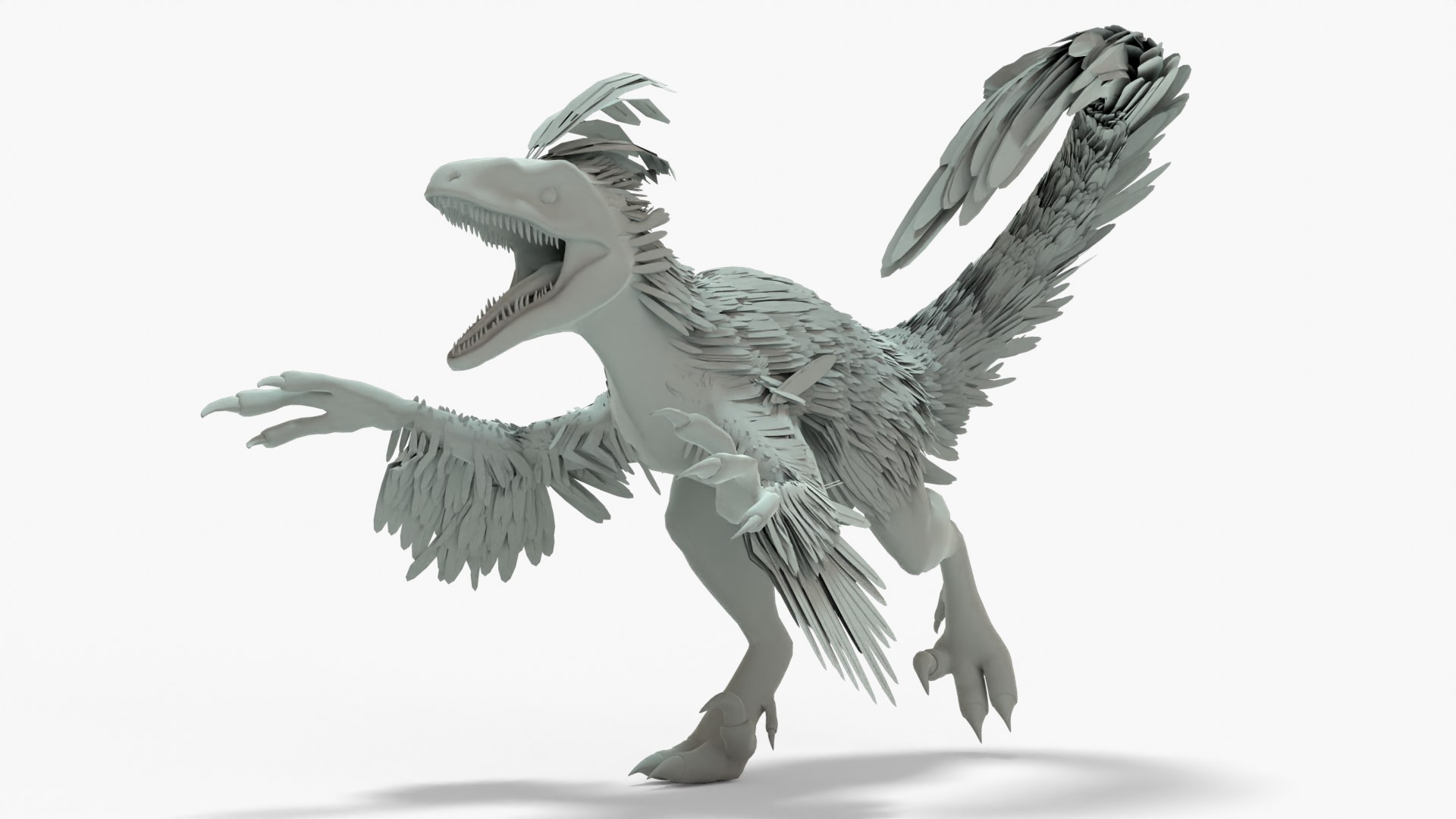 modelo 3d Pyroraptor Rigged Basemesh - TurboSquid 2100206