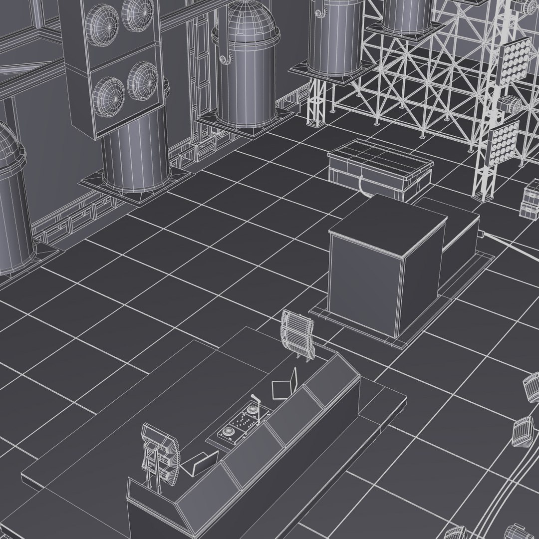 3d Model Mega Dj Stage Set