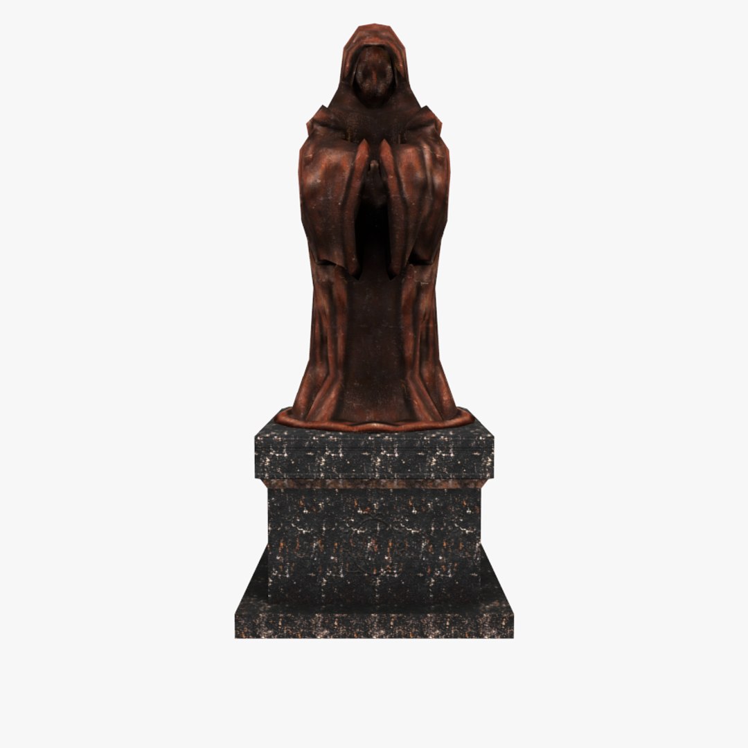 modelo 3d Estatua de monje medieval - TurboSquid 1343889