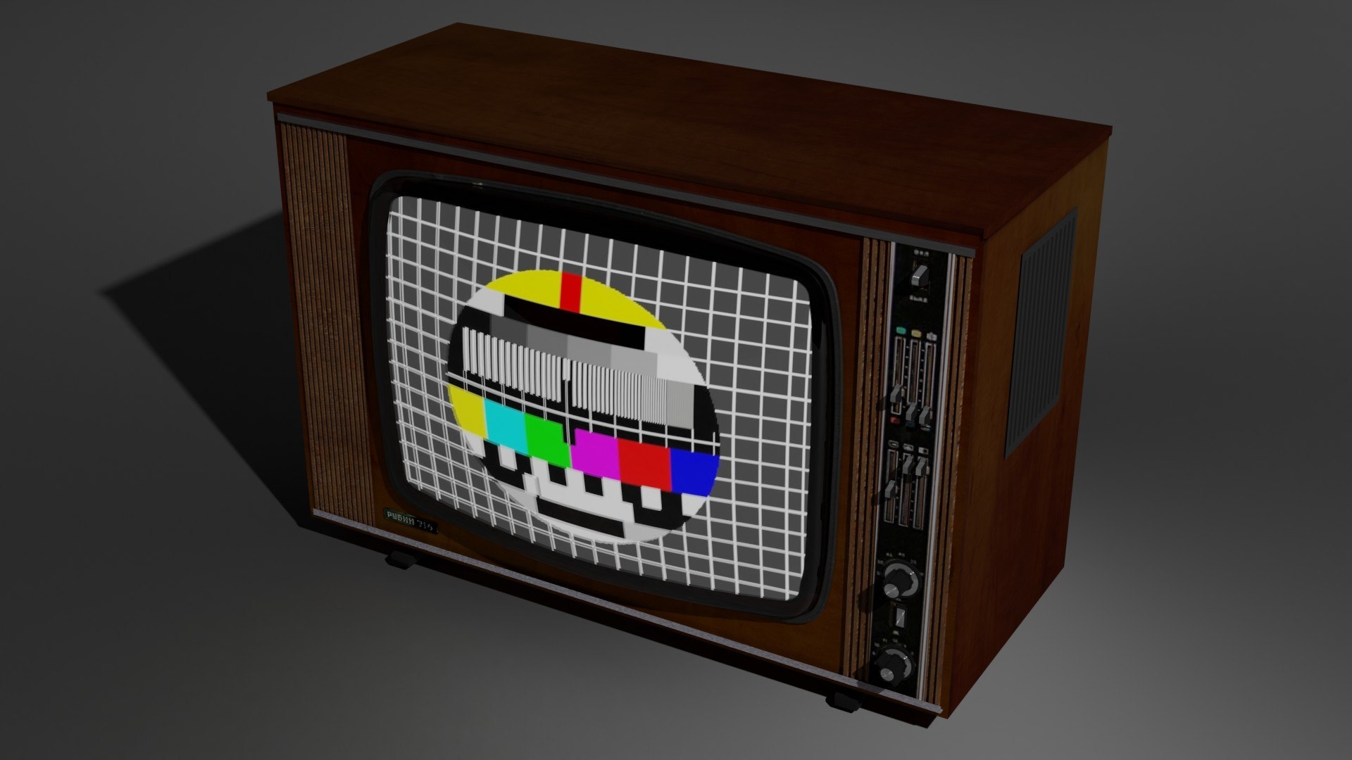 Free 3D Tv Set Rubin 714 - TurboSquid 1591336