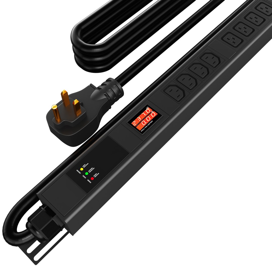 3D Power Strip US Plug 44 US Sockets Power Plug- 3D Model - Ready To ...