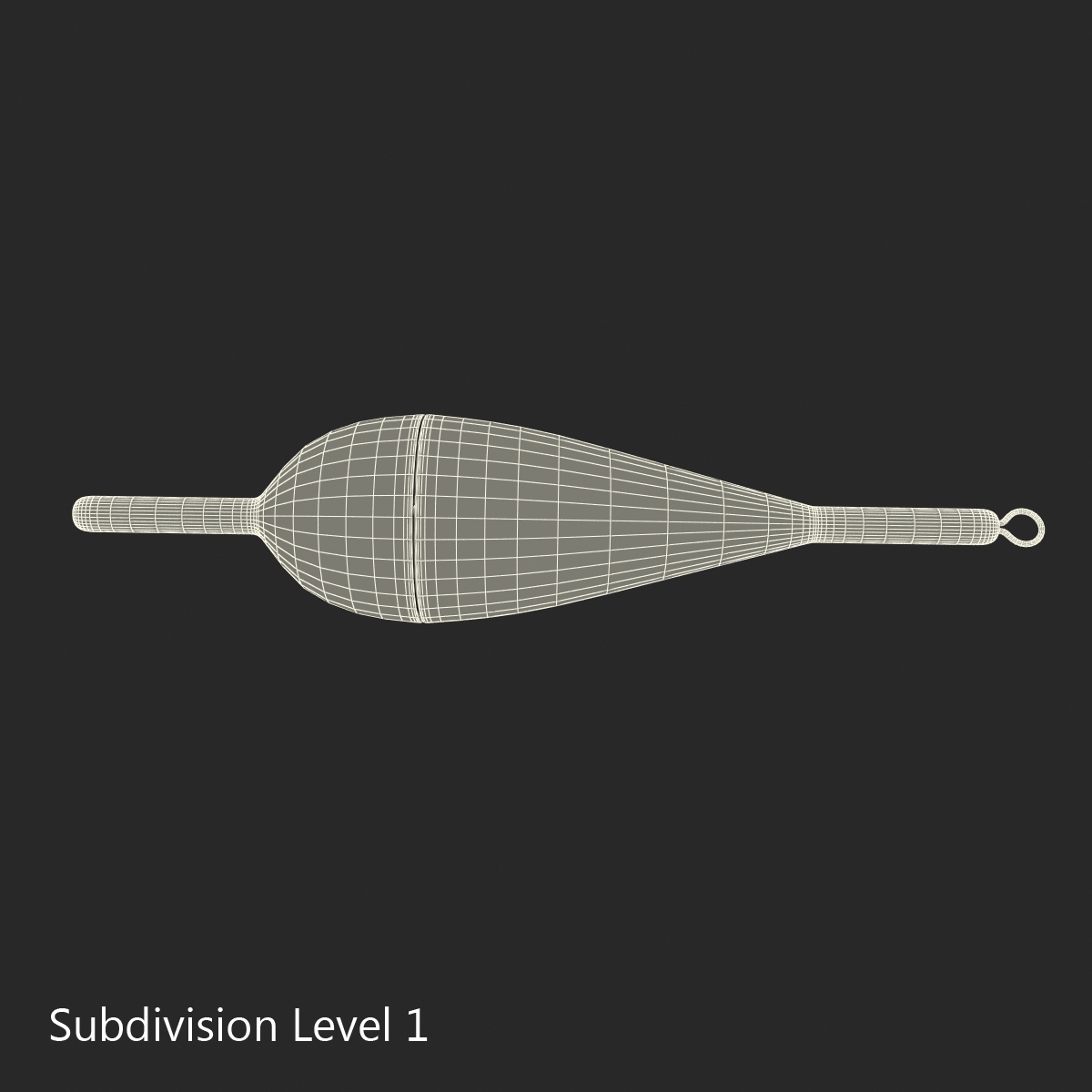 3d model of fishing float modeled