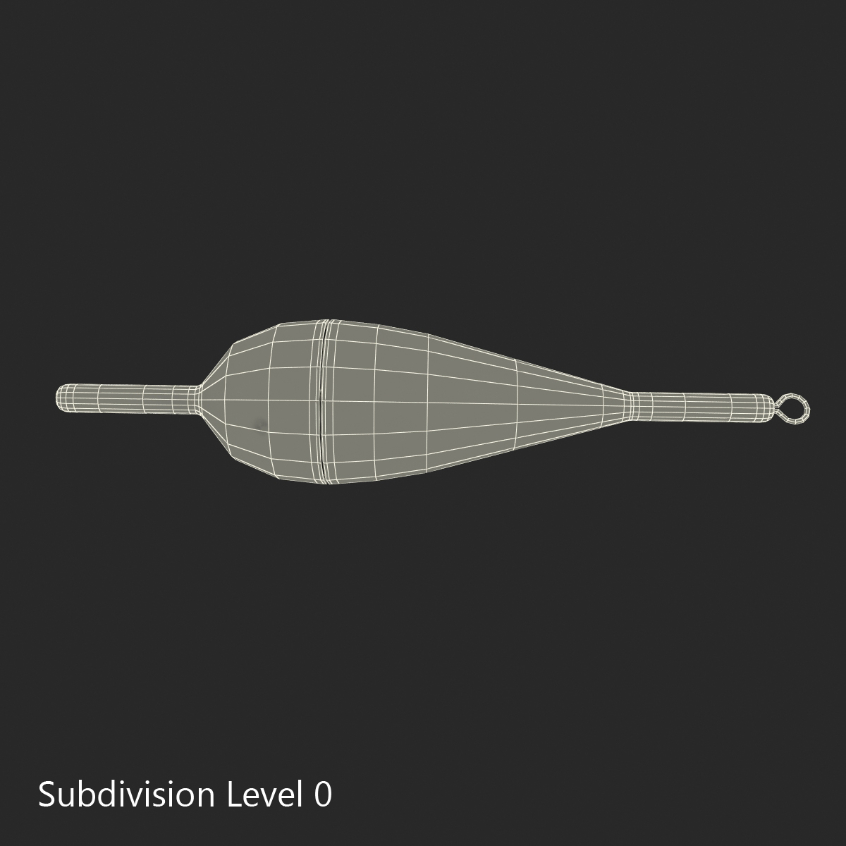 3d model of fishing float modeled