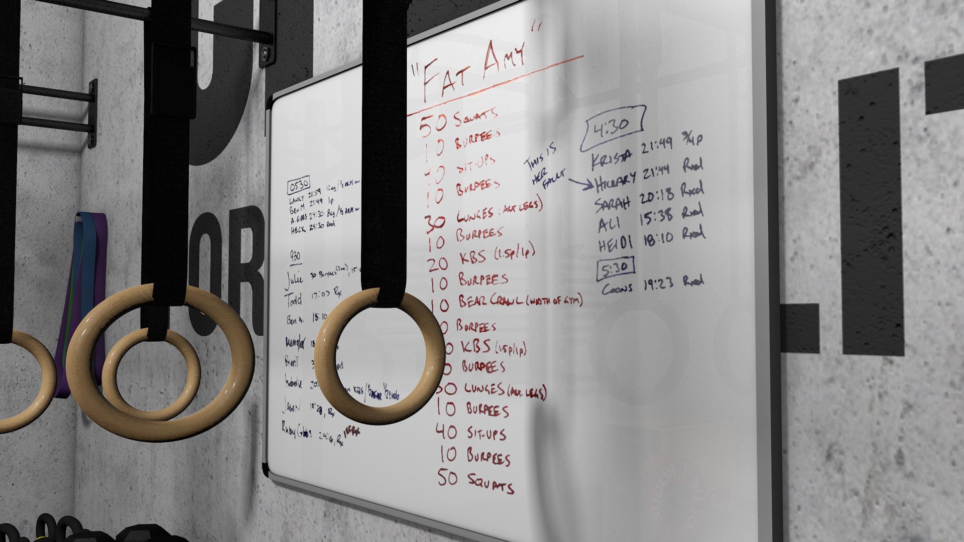 3D crossfit rogue bars model - TurboSquid 1245608