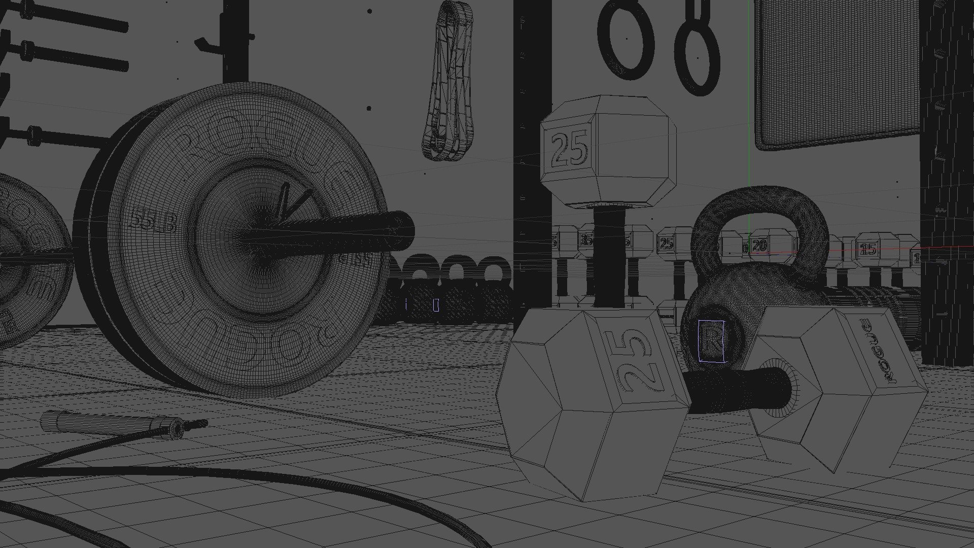 3D crossfit rogue bars model - TurboSquid 1245608