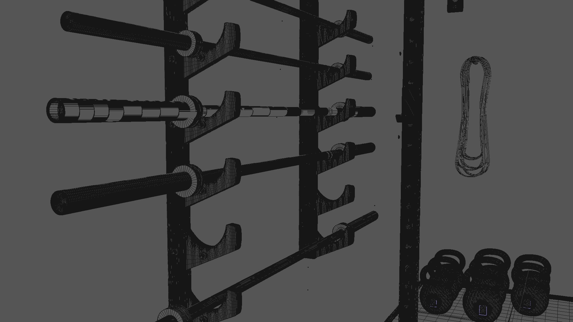 3D crossfit rogue bars model - TurboSquid 1245608