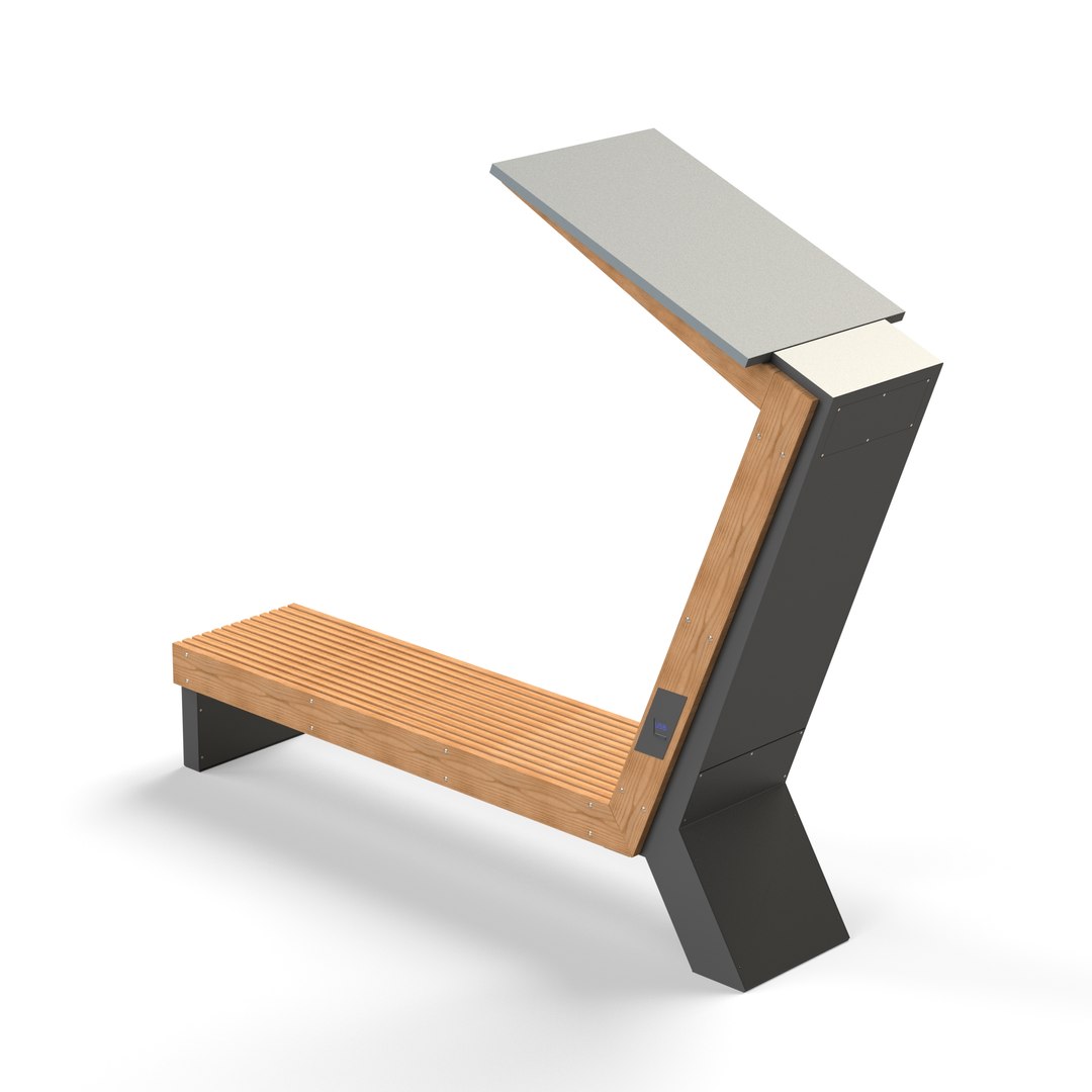 Bench Usb Charging 3D - TurboSquid 1498553