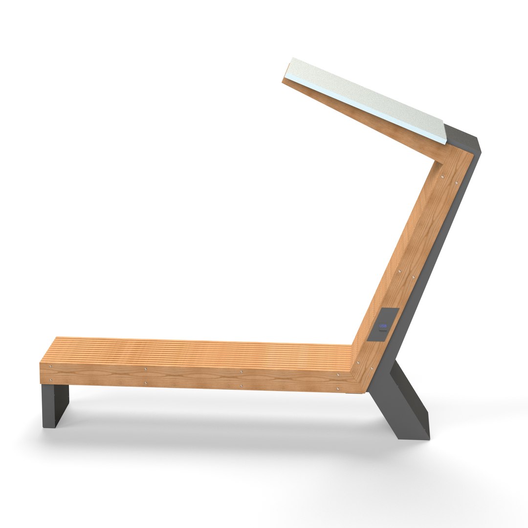 Bench Usb Charging 3D - TurboSquid 1498553