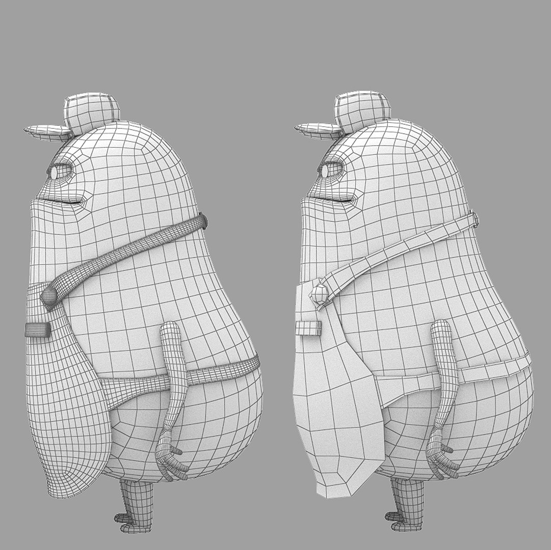 3D potato mcfood cartoon character model - TurboSquid 1382363