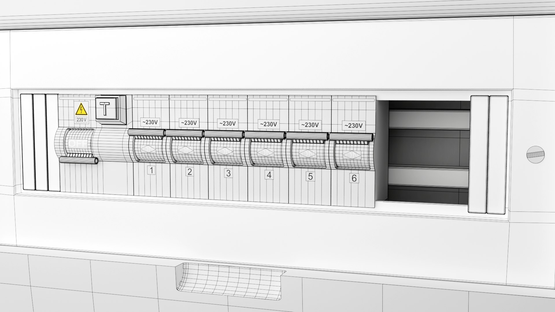 3D Electrical Fuse box model - TurboSquid 2102946