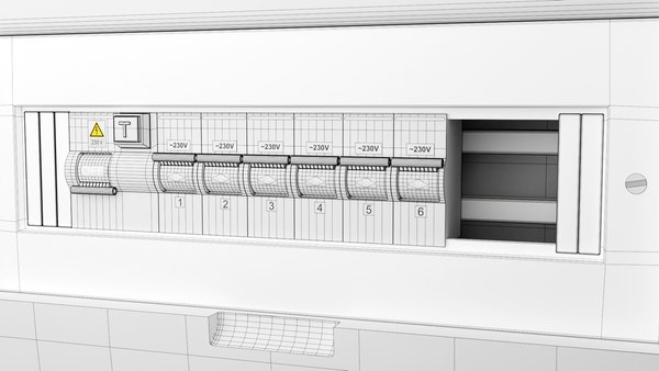 modelo 3d Electrical Fuse box - TurboSquid 2102946