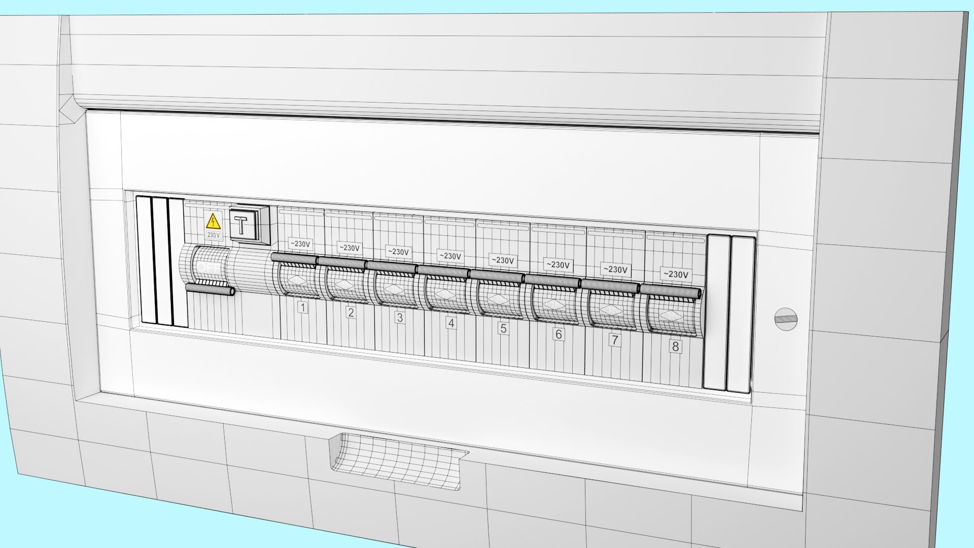 3D Electrical Fuse box model - TurboSquid 2102946