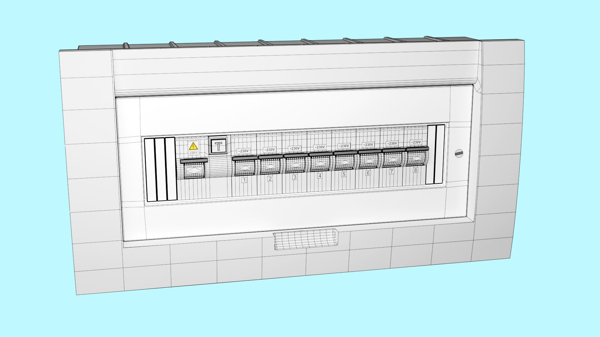 3D Electrical Fuse box model - TurboSquid 2102946