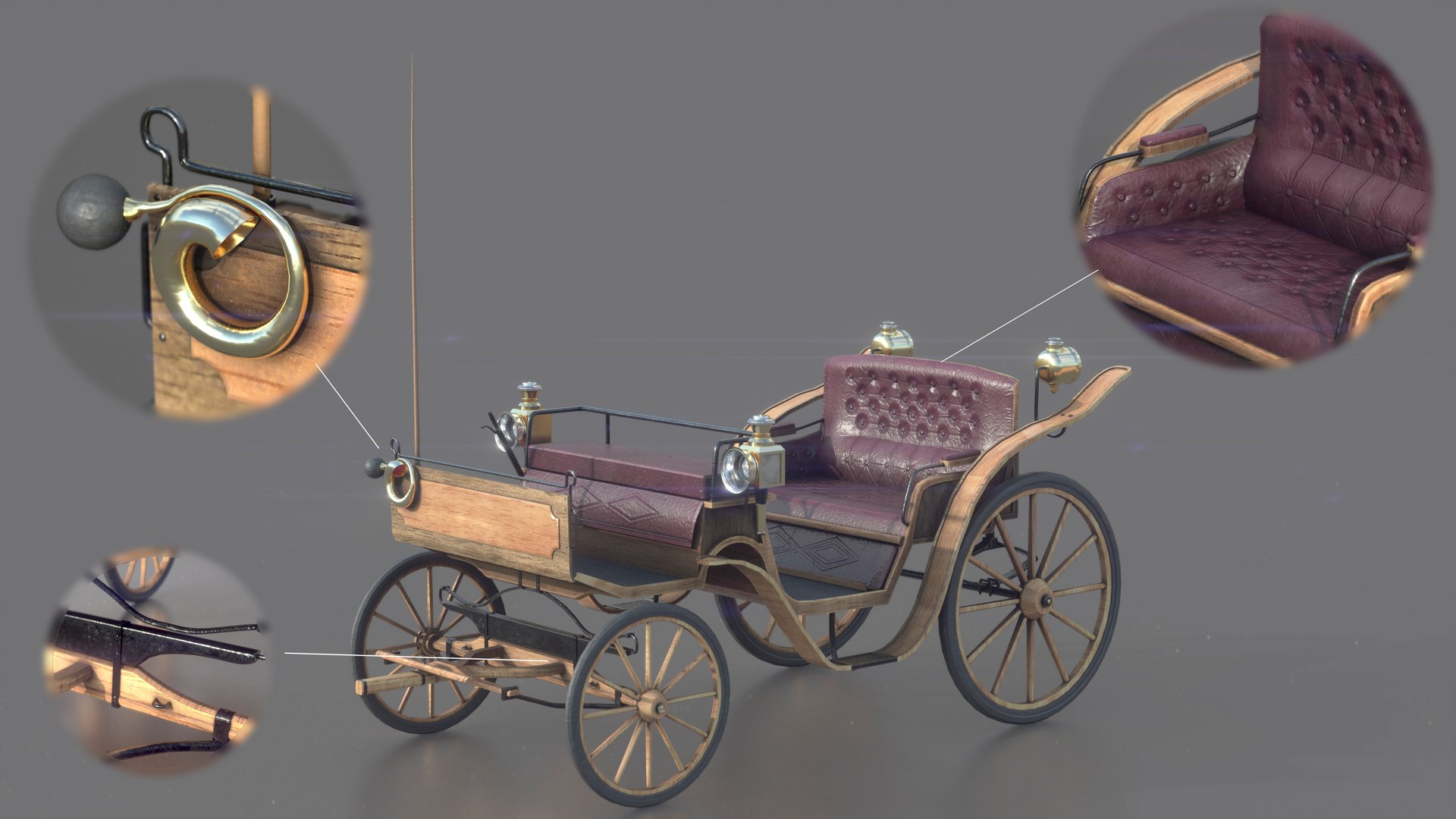 3D carriage car - TurboSquid 1691881