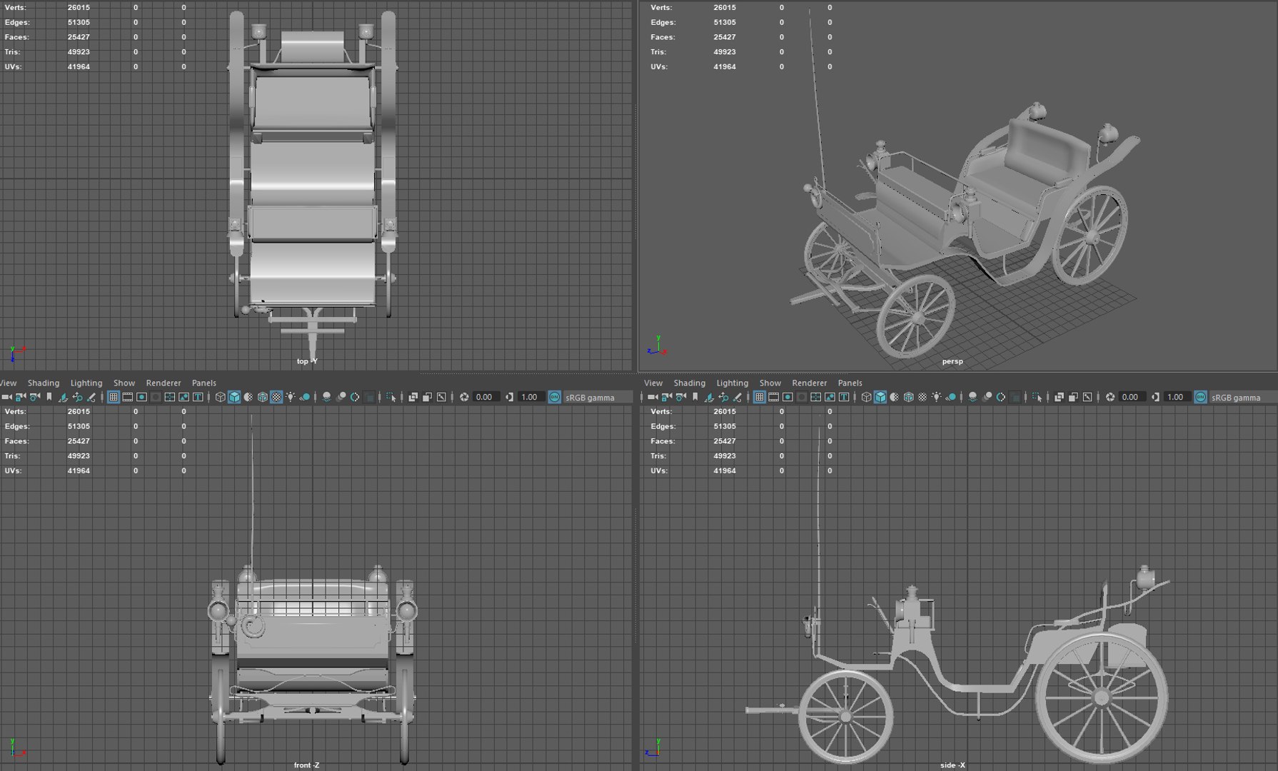3D Carriage Car - TurboSquid 1691881