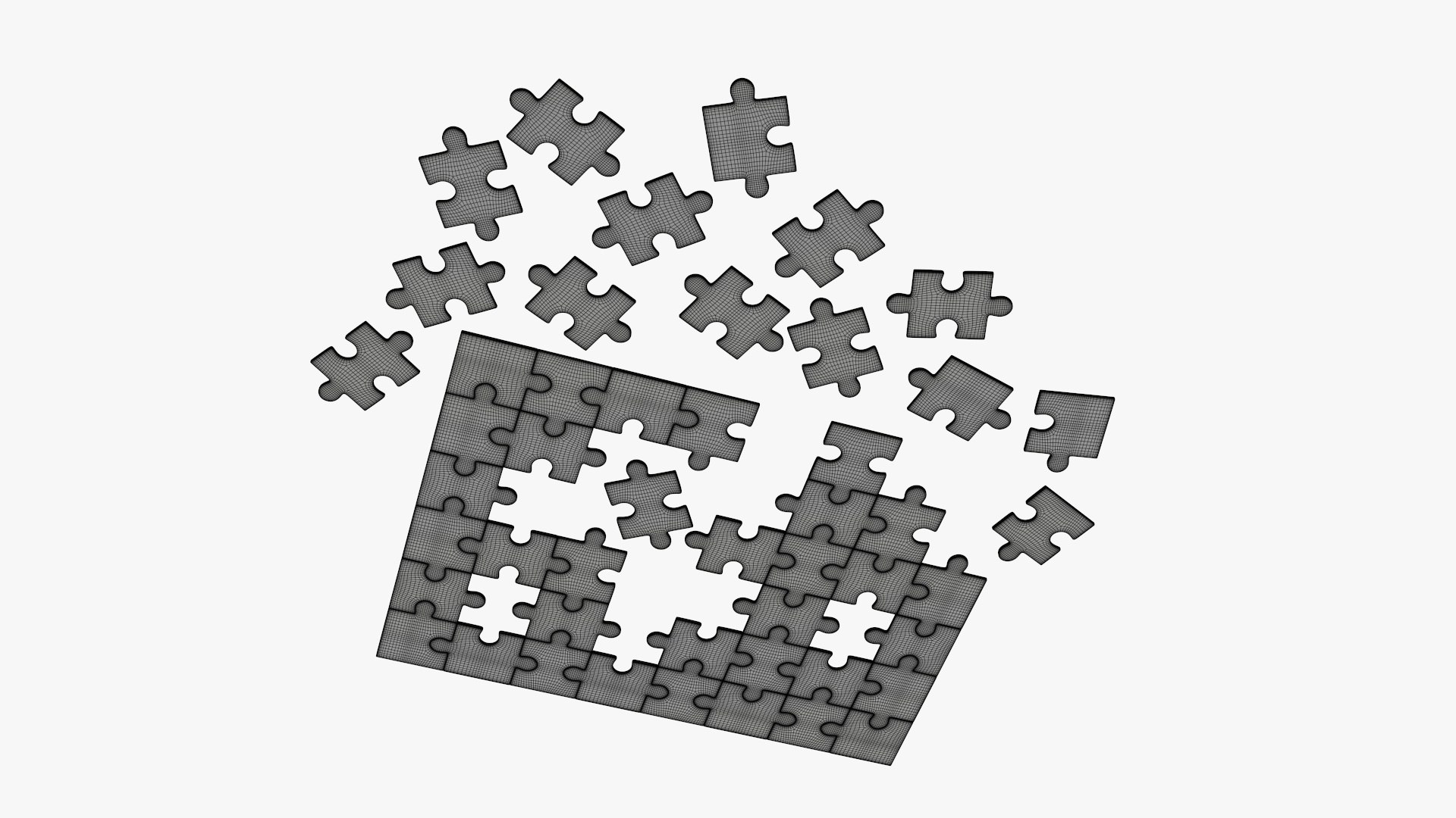 Jigsaw Puzzle Piece 3D Model - TurboSquid 1658373