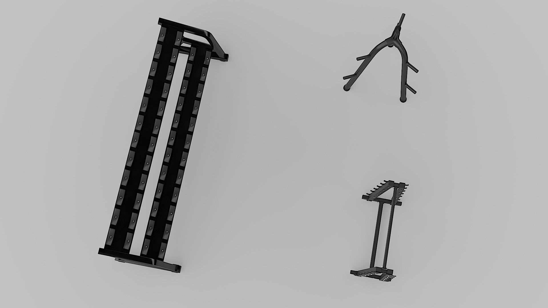 Gym Racks Set 3D Model - TurboSquid 2151597