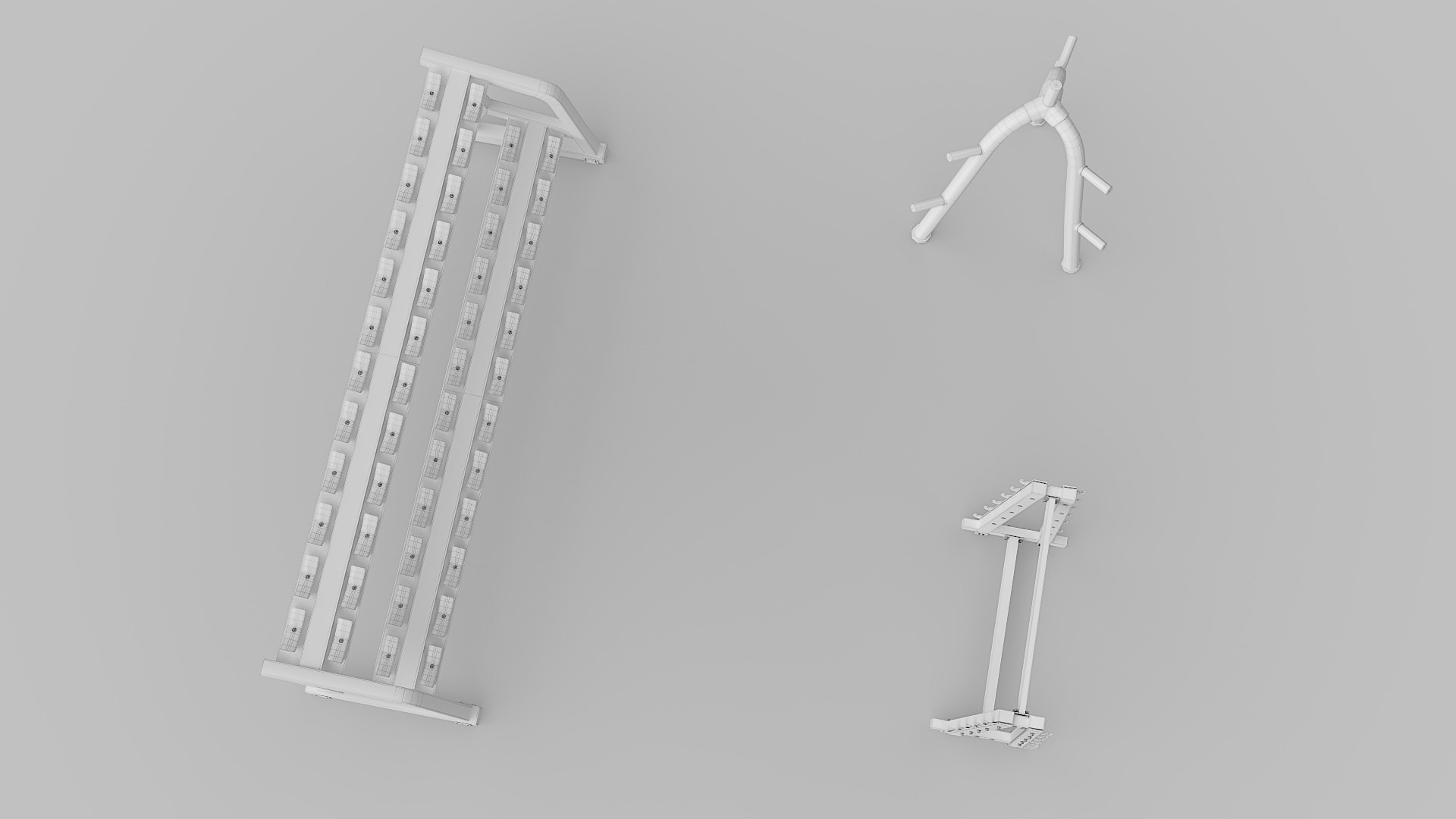 Gym Racks Set 3D Model - TurboSquid 2151597
