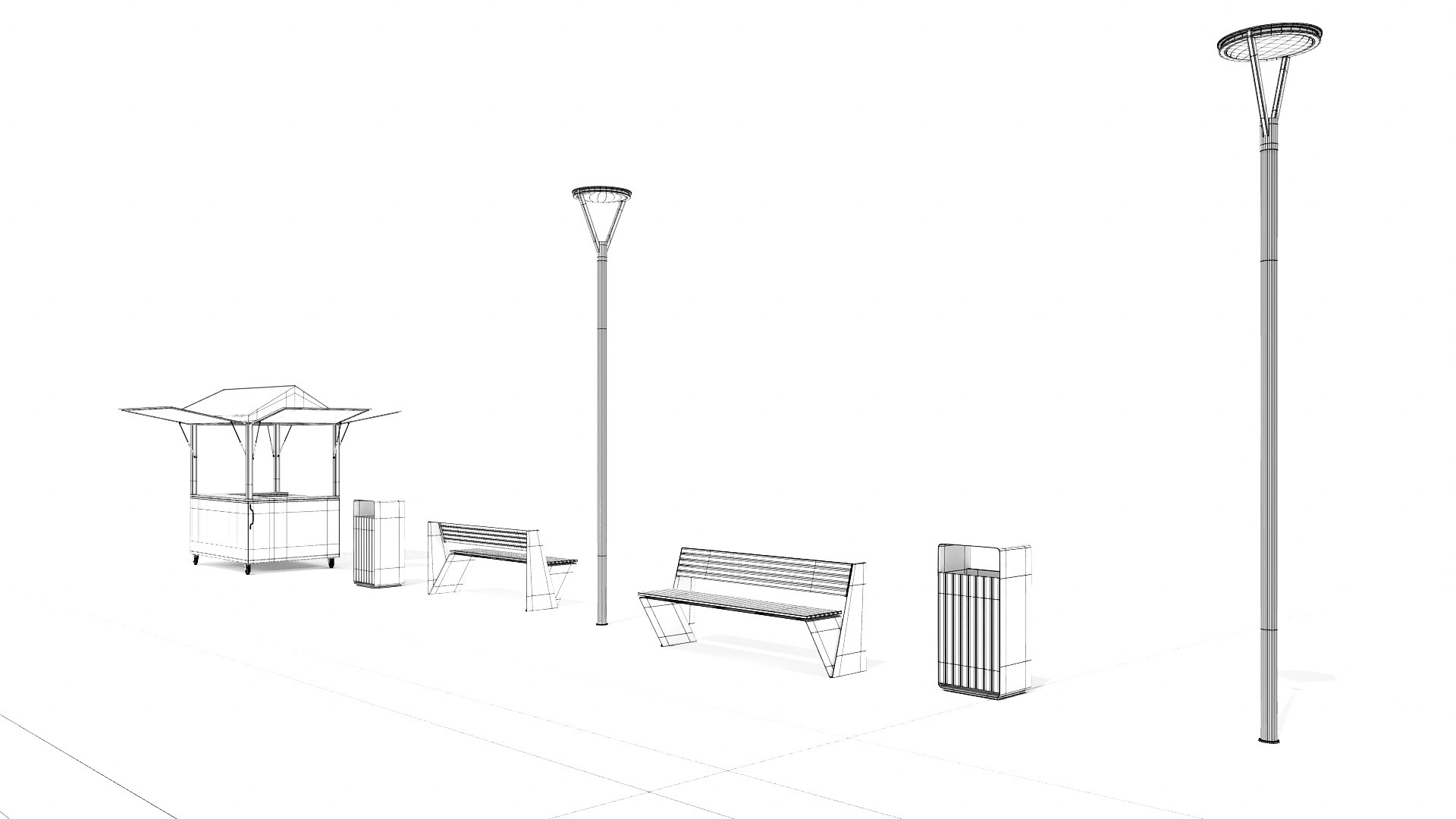 Urban Scene 3D Model - TurboSquid 1813578