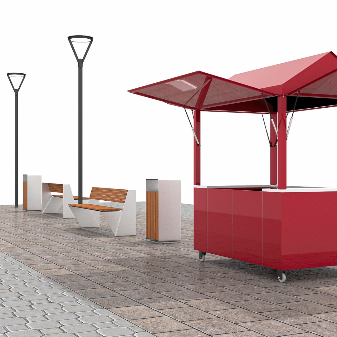 Urban Scene 3D Model - TurboSquid 1813578
