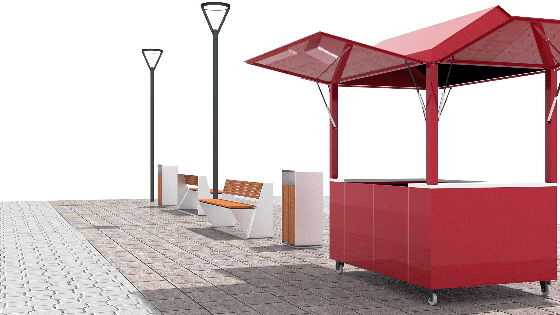 Urban Scene 3D Model - TurboSquid 1813578