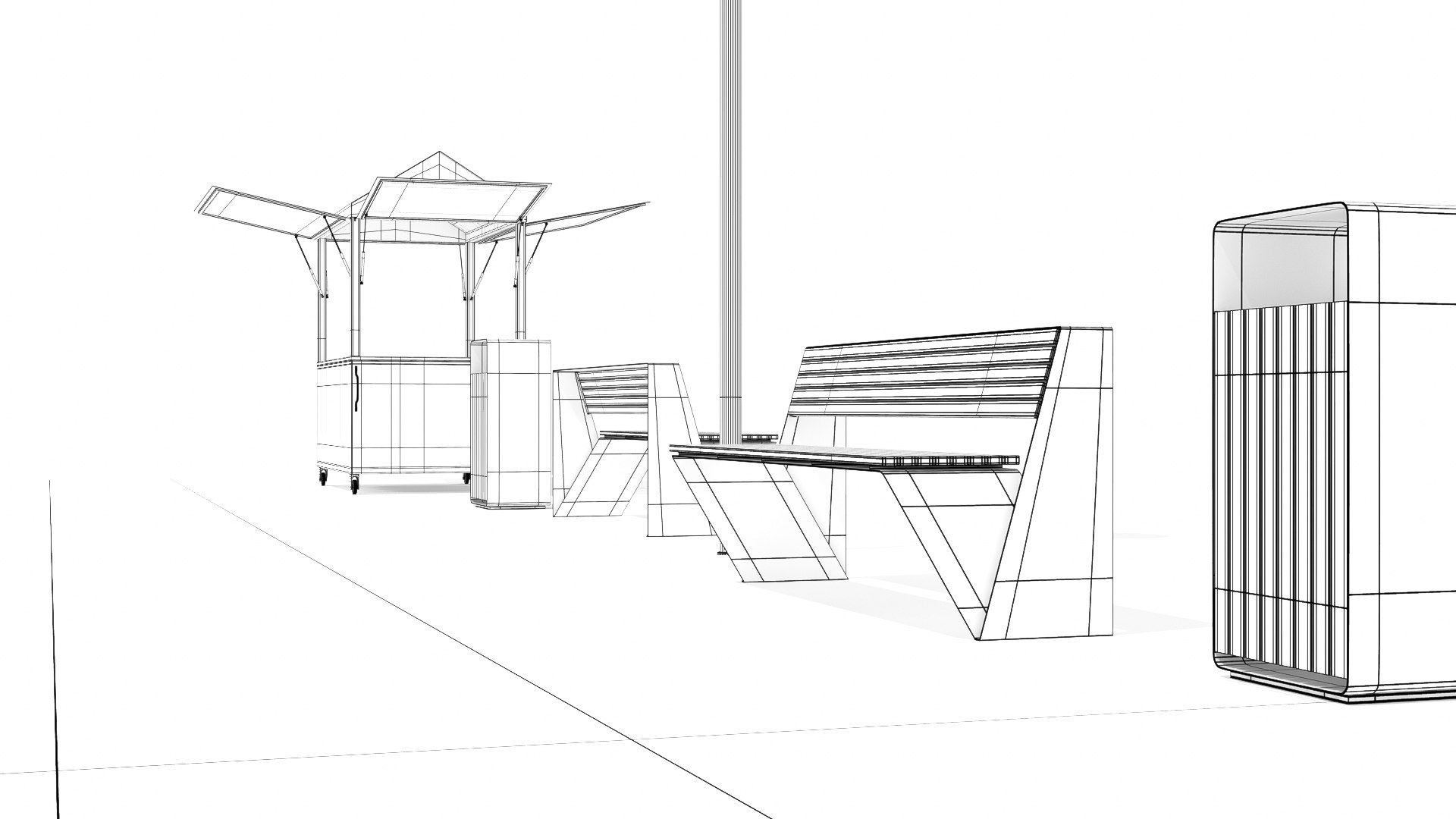 Urban Scene 3D Model - TurboSquid 1813578