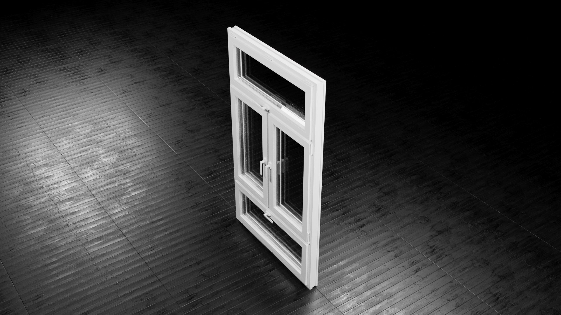 3D Modern Window Low-poly Model - TurboSquid 2163283