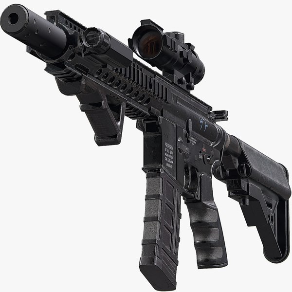 modelo 3d Modular M4A1 - Triple A Game Ready - TurboSquid 1768060