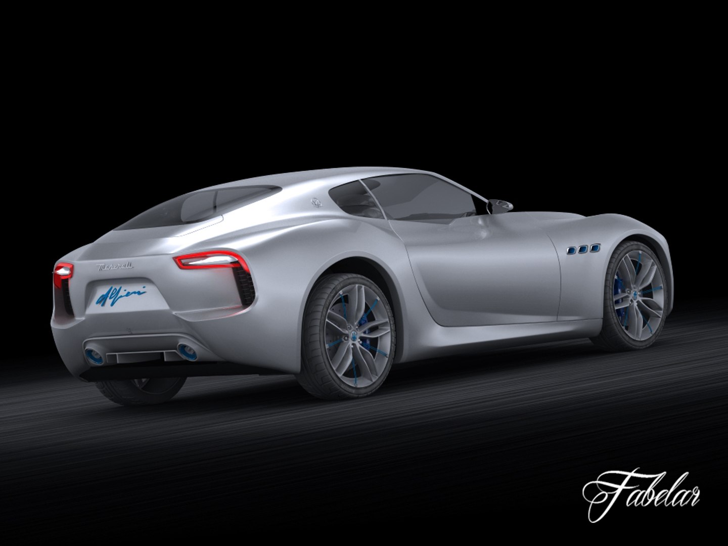 3d Model Maserati Alfieri Concept Vehicle