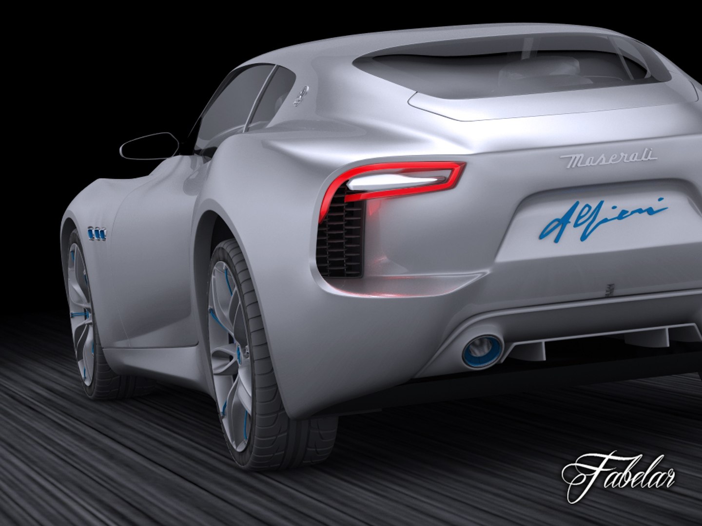3d Model Maserati Alfieri Concept Vehicle