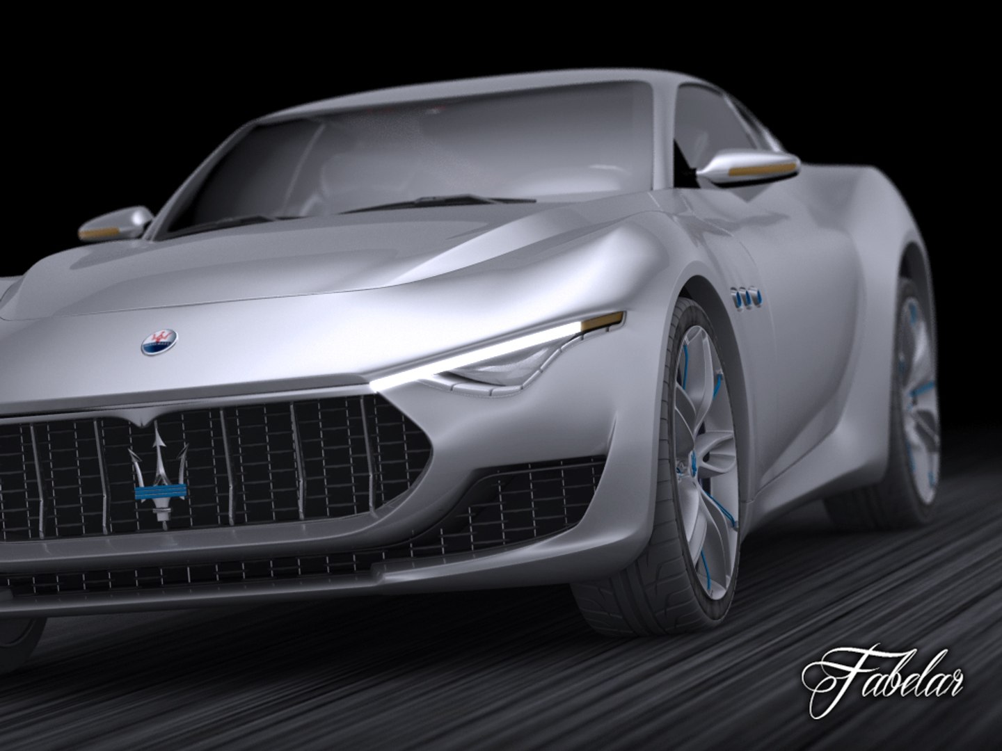 3d Model Maserati Alfieri Concept Vehicle