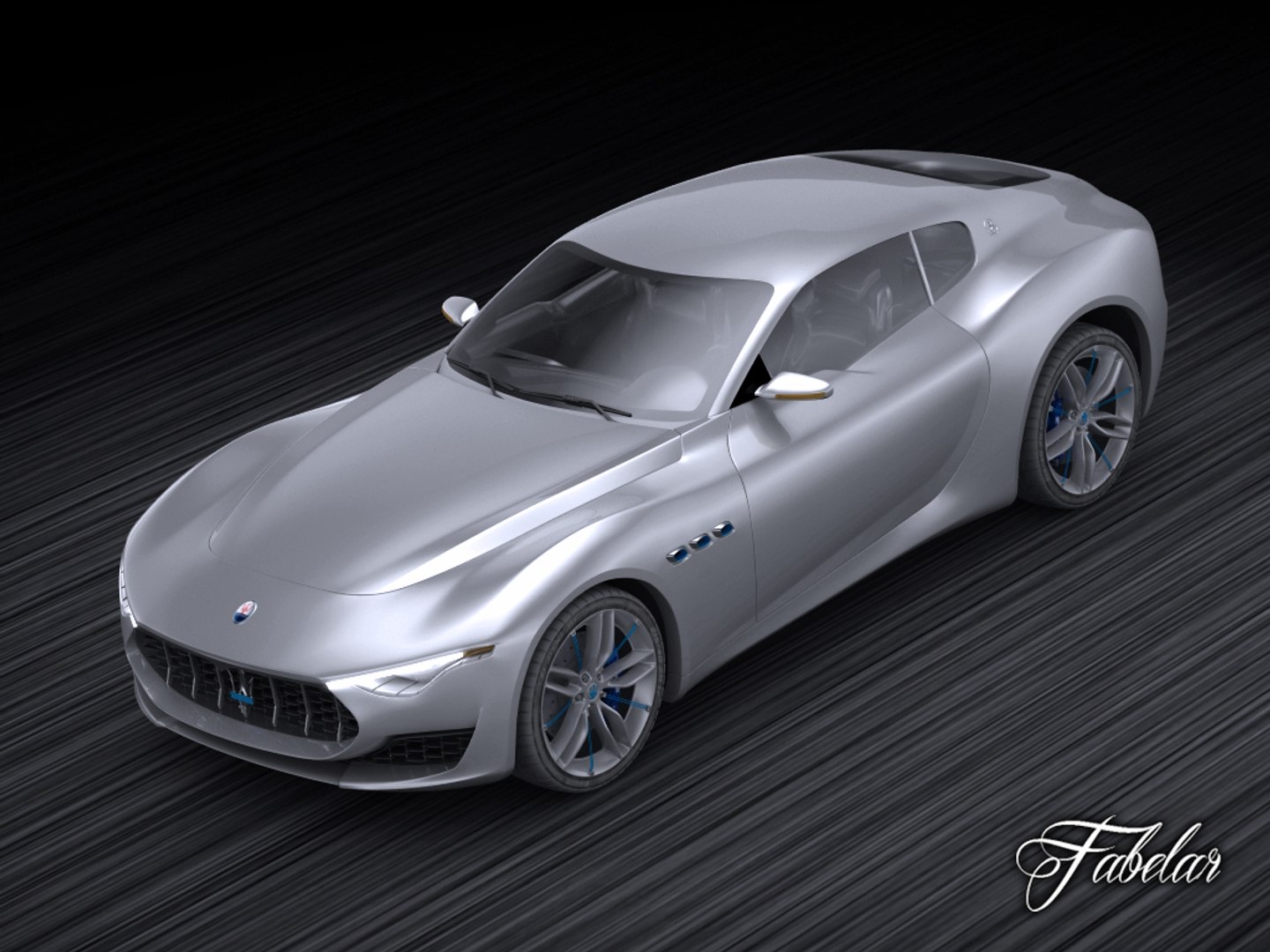 3d Model Maserati Alfieri Concept Vehicle