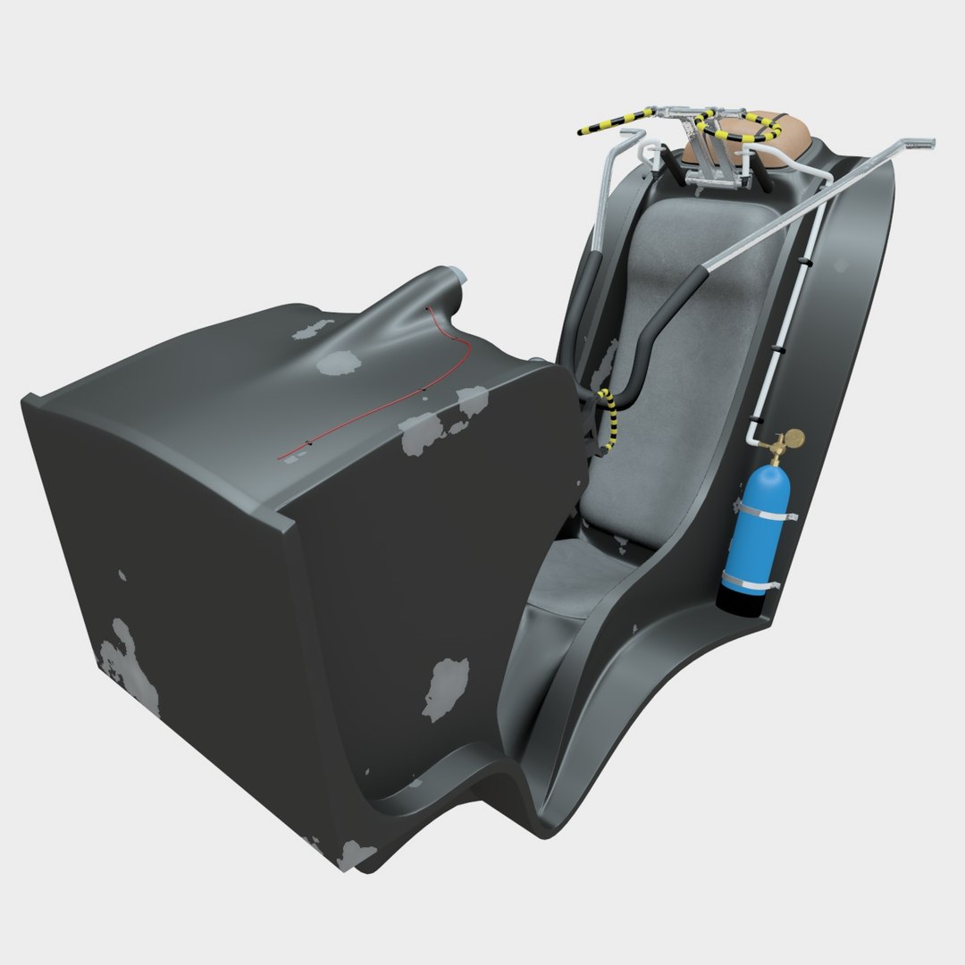 3d Model Cockpit Seat Fighter