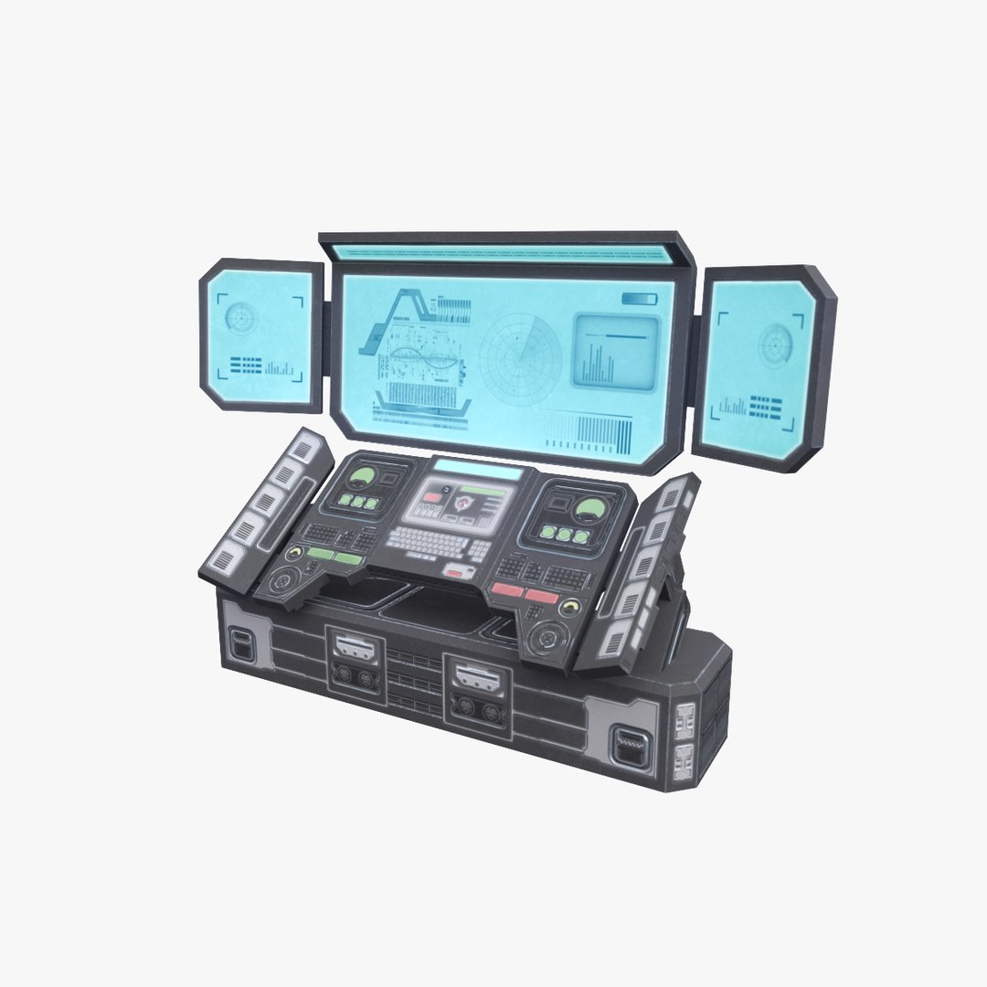 3D Sci-fi Control Panel Model | 1149019 | TurboSquid
