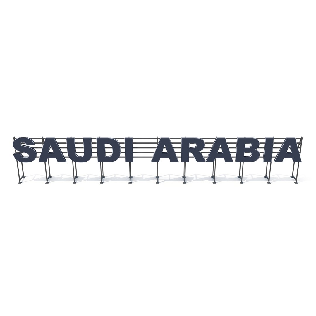 Country sign saudi arabia 3D model - TurboSquid 1804947