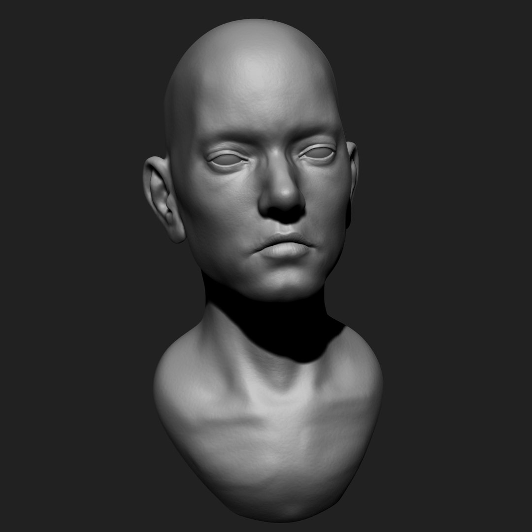 eminem portrait zbrush obj free