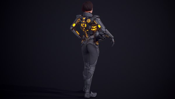 Soldier female sniper rifle model - TurboSquid 1632592