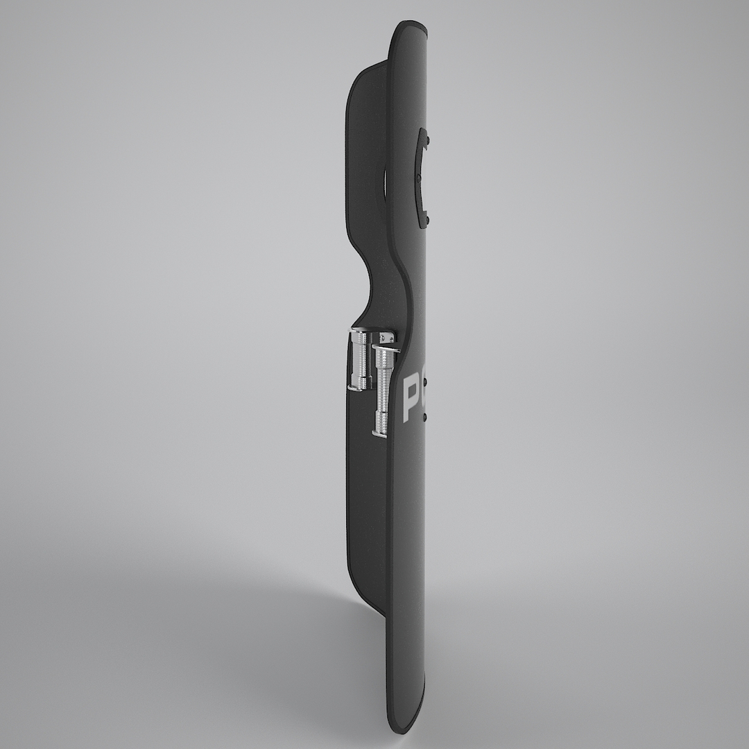 police shield 3d max