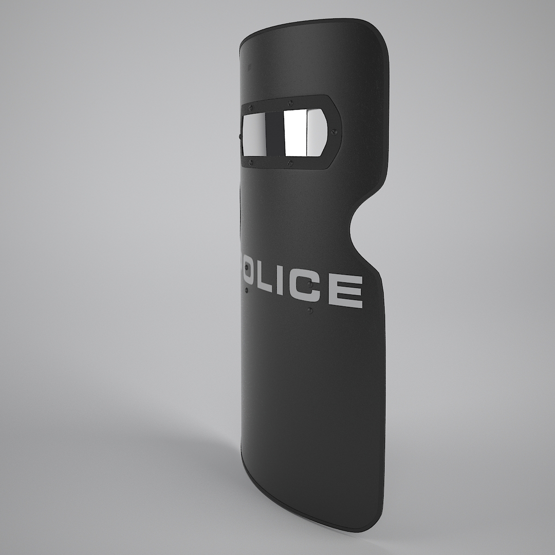 police shield 3d max