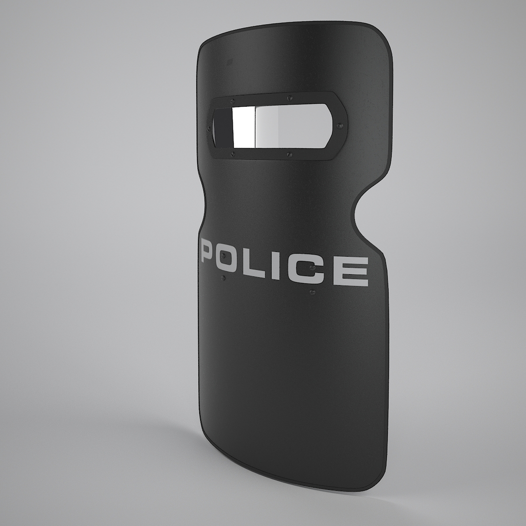 police shield 3d max