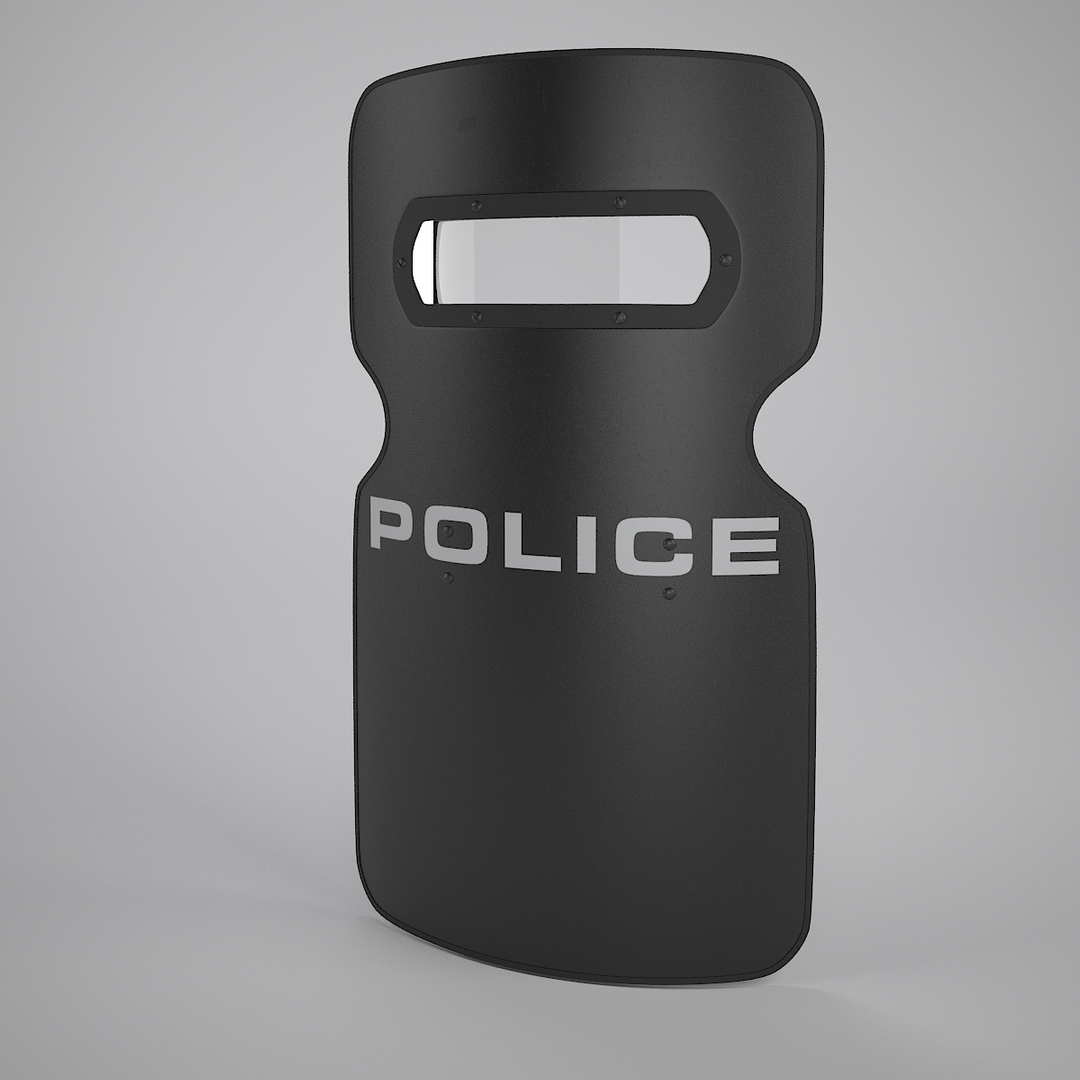 police shield 3d max
