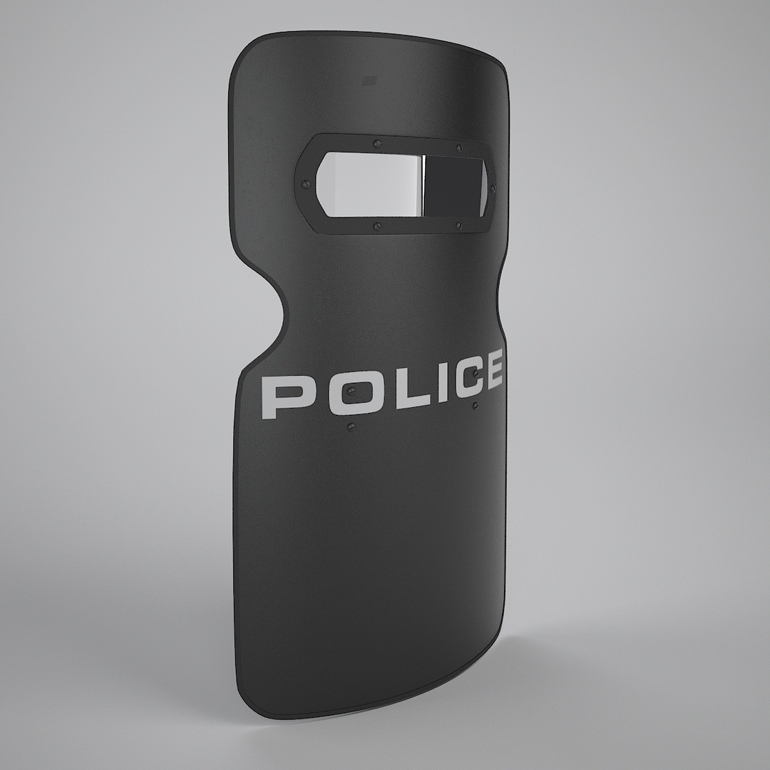 police shield 3d max