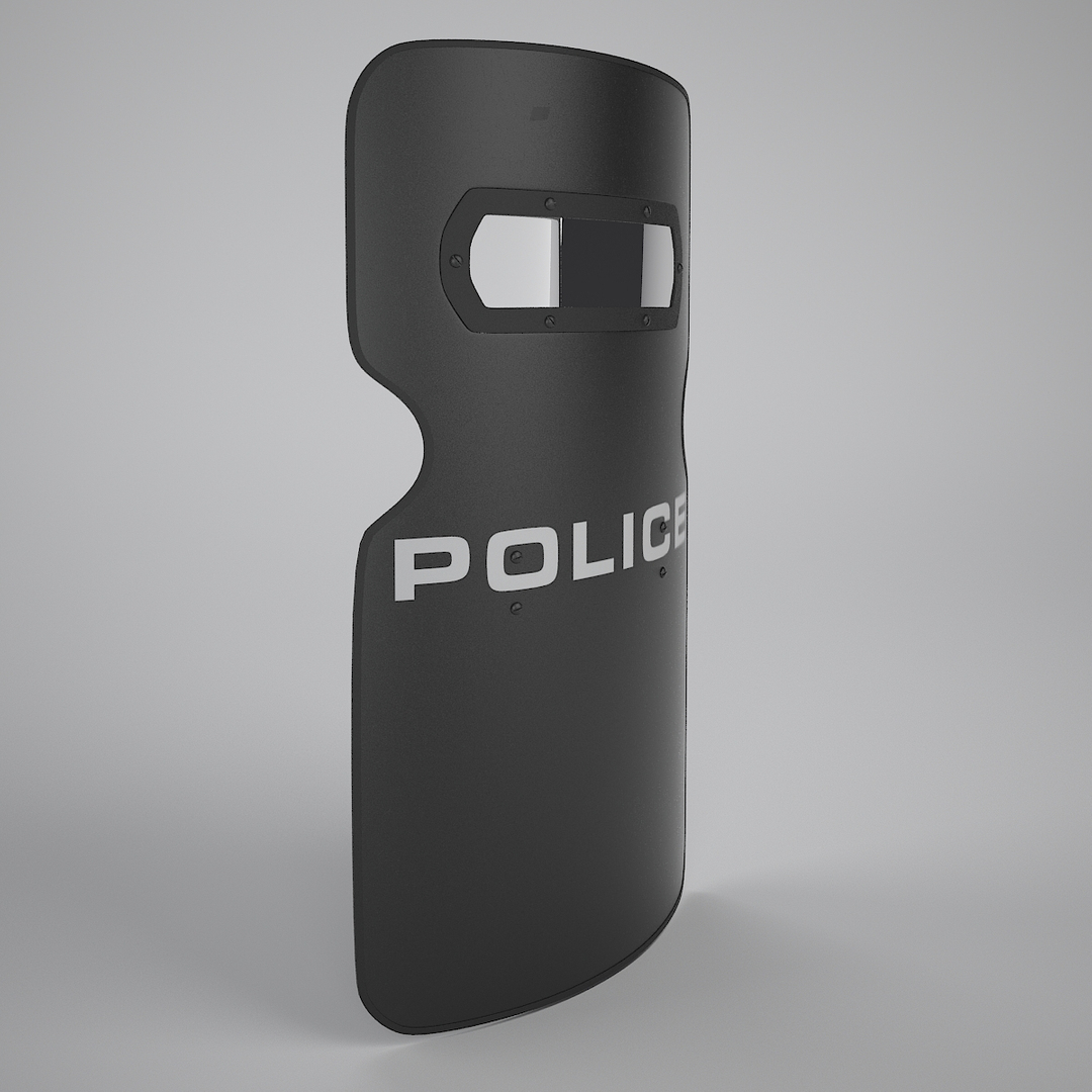 police shield 3d max