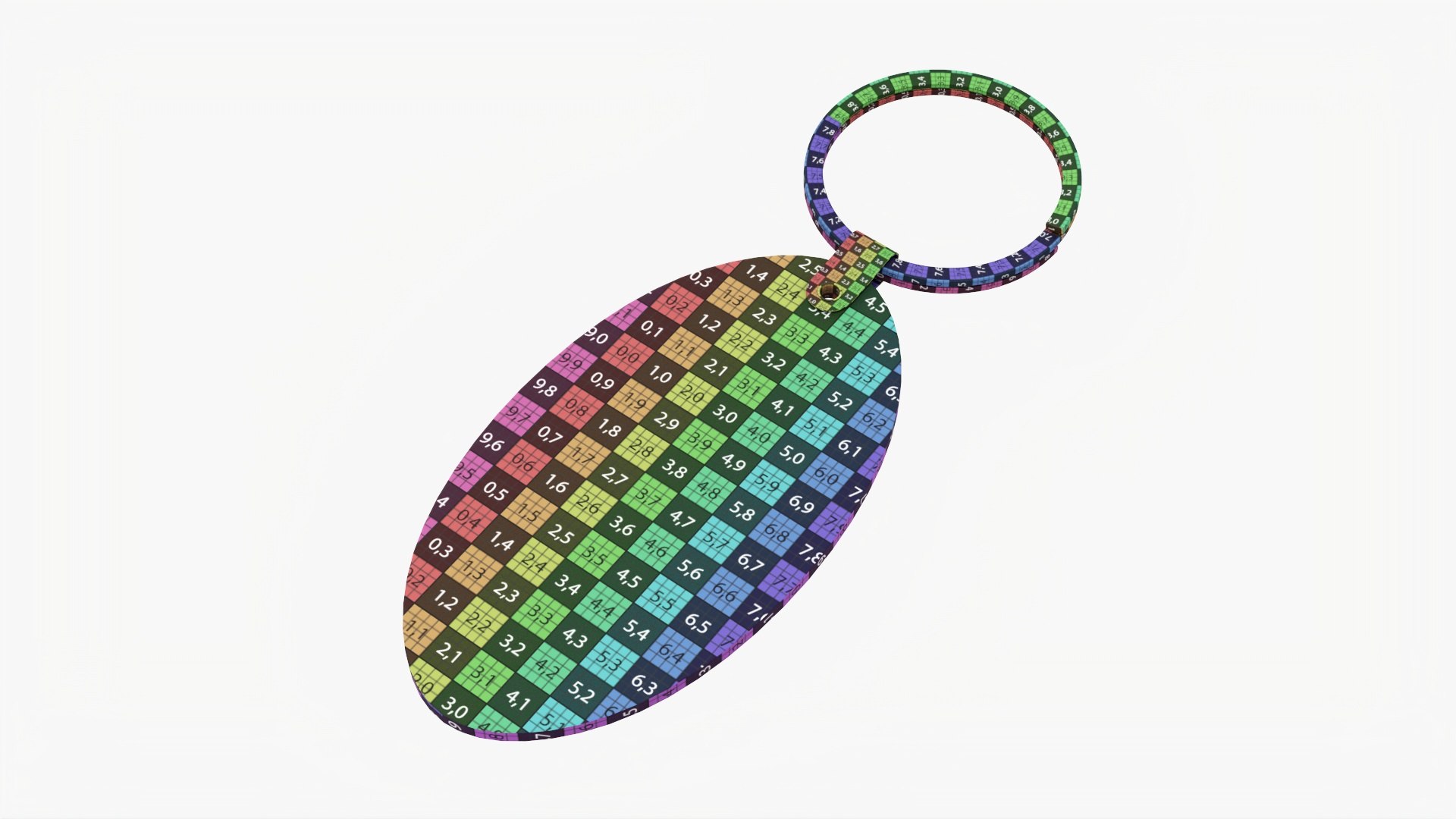 3D Key ring blank mockup 04 model - TurboSquid 1766239