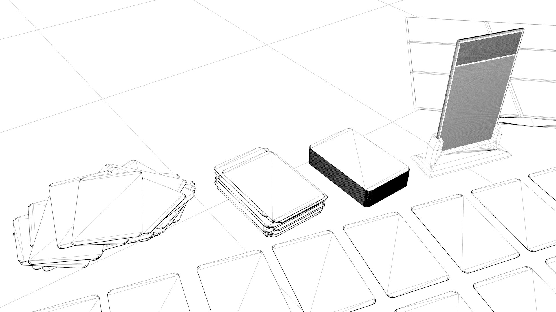 Full Rocket Team Base Set Pokemon Cards Collector Kit 3D Model ...