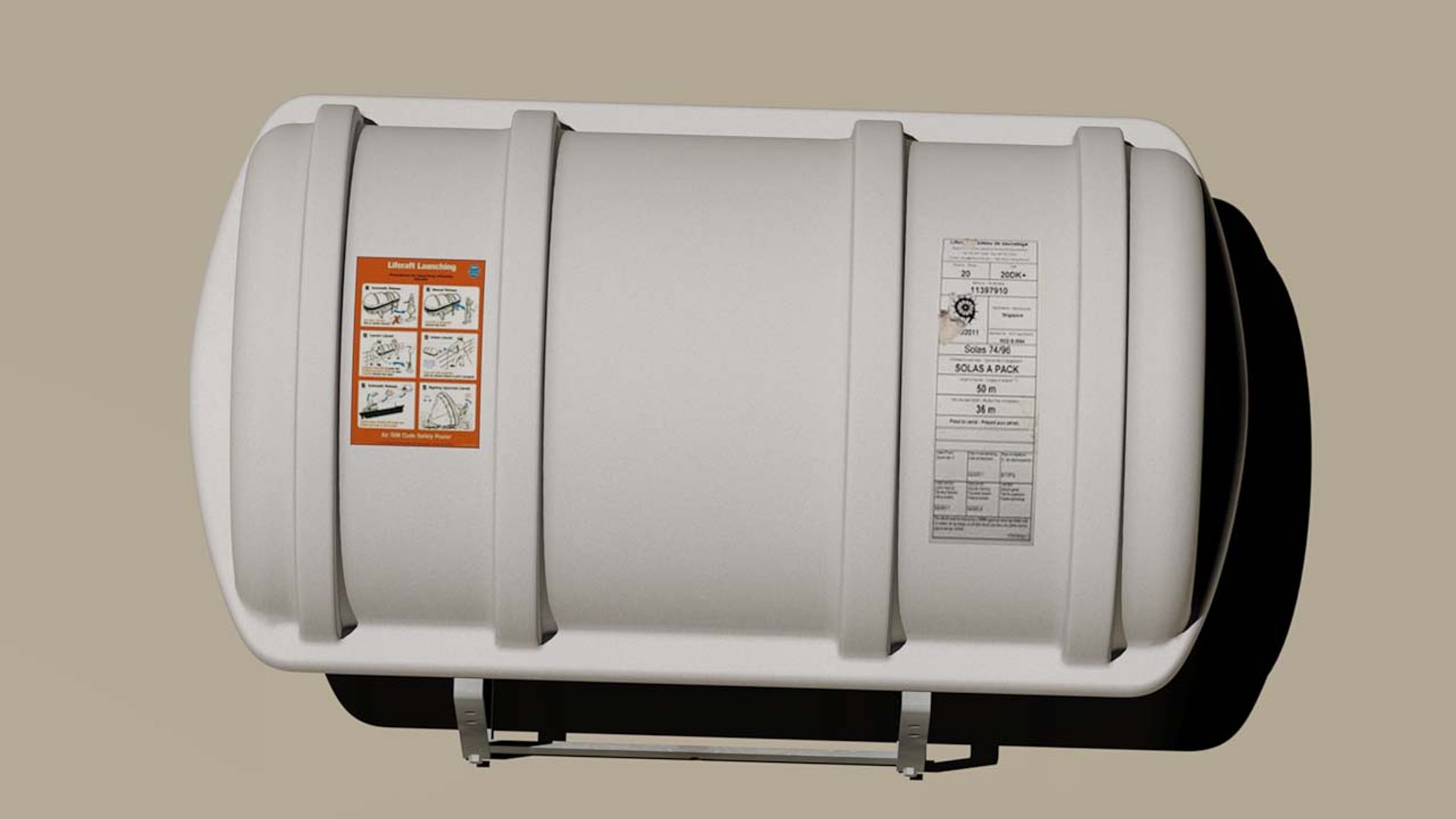 3D Viking Liferaft - TurboSquid 1192942