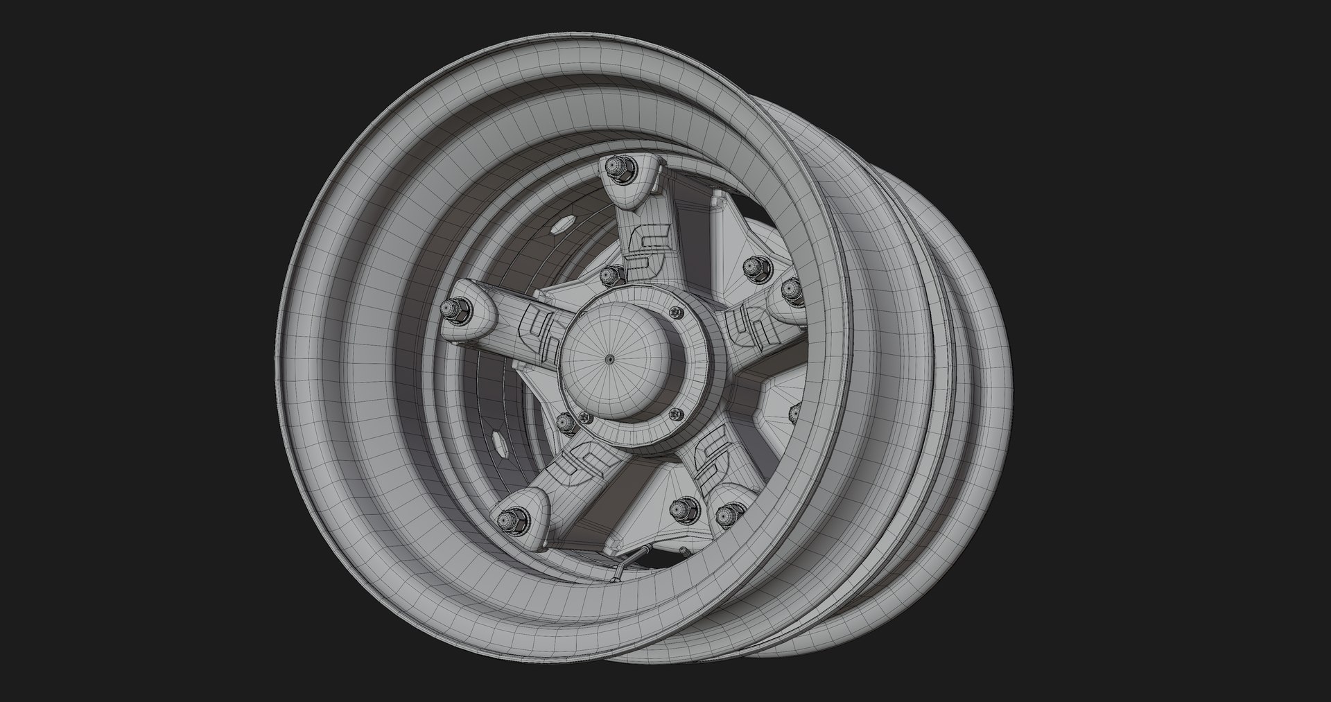 Suspensys 5 Spoked Truck Wheel 3D model - TurboSquid 2075592