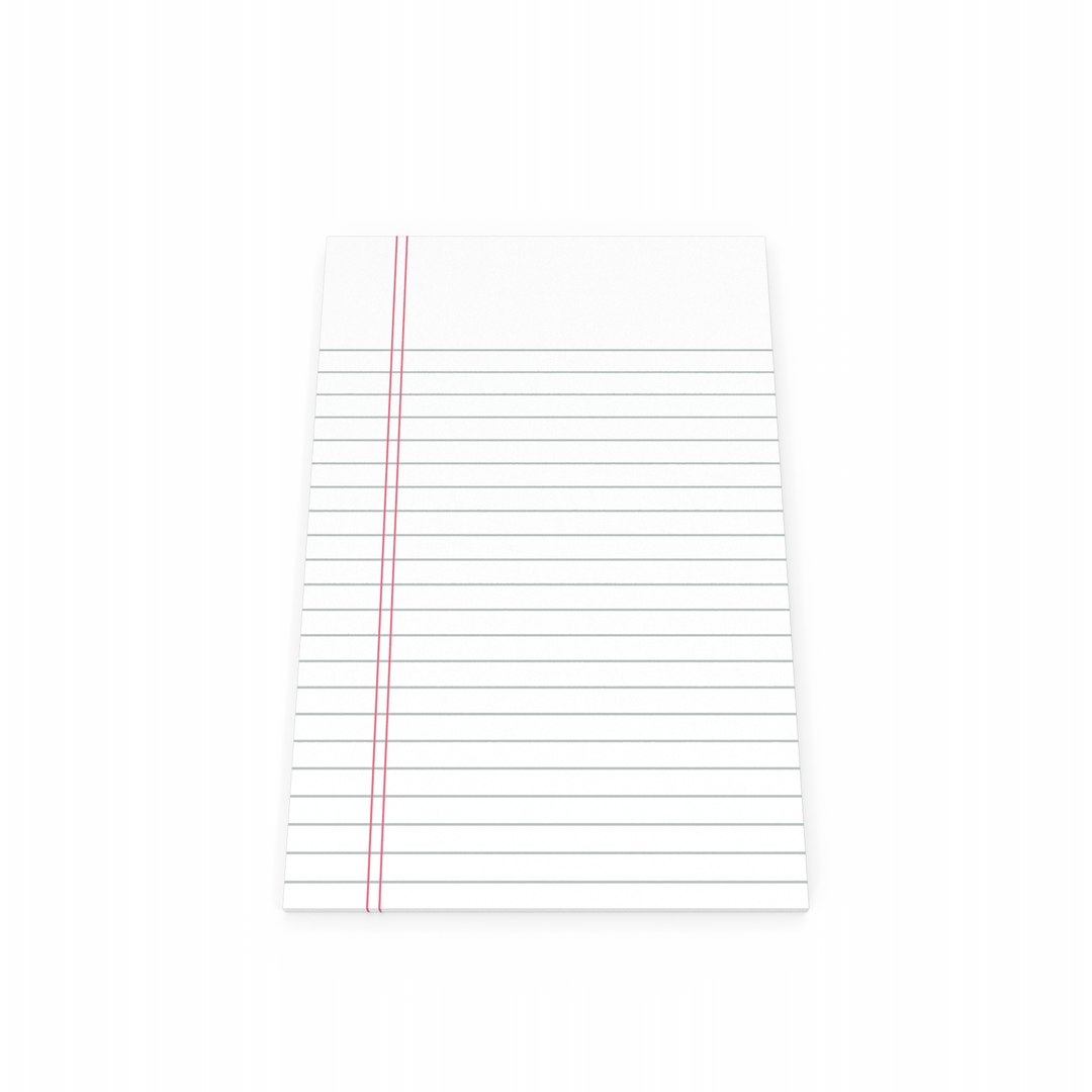 Paper Pad 3D Model - TurboSquid 1841502