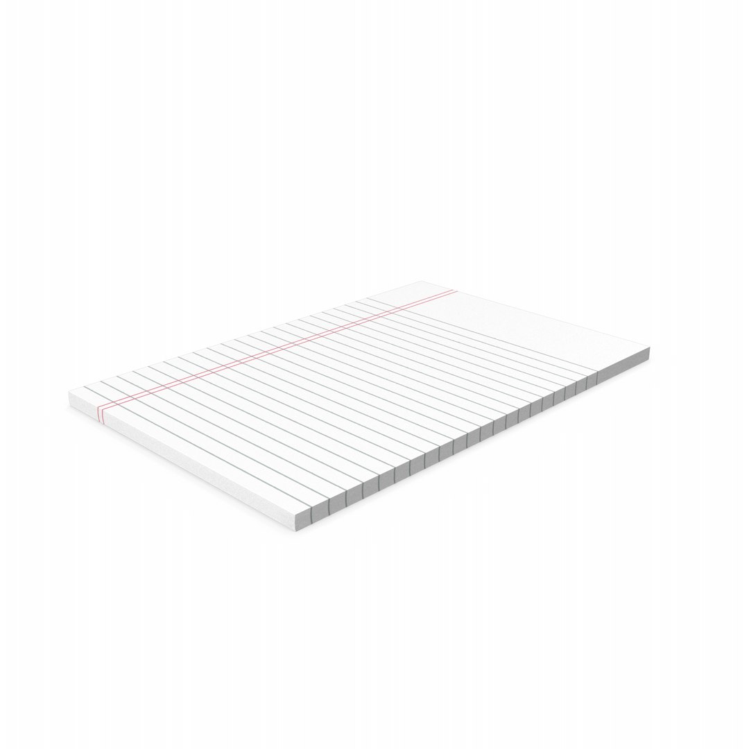 Paper Pad 3D Model - TurboSquid 1841502